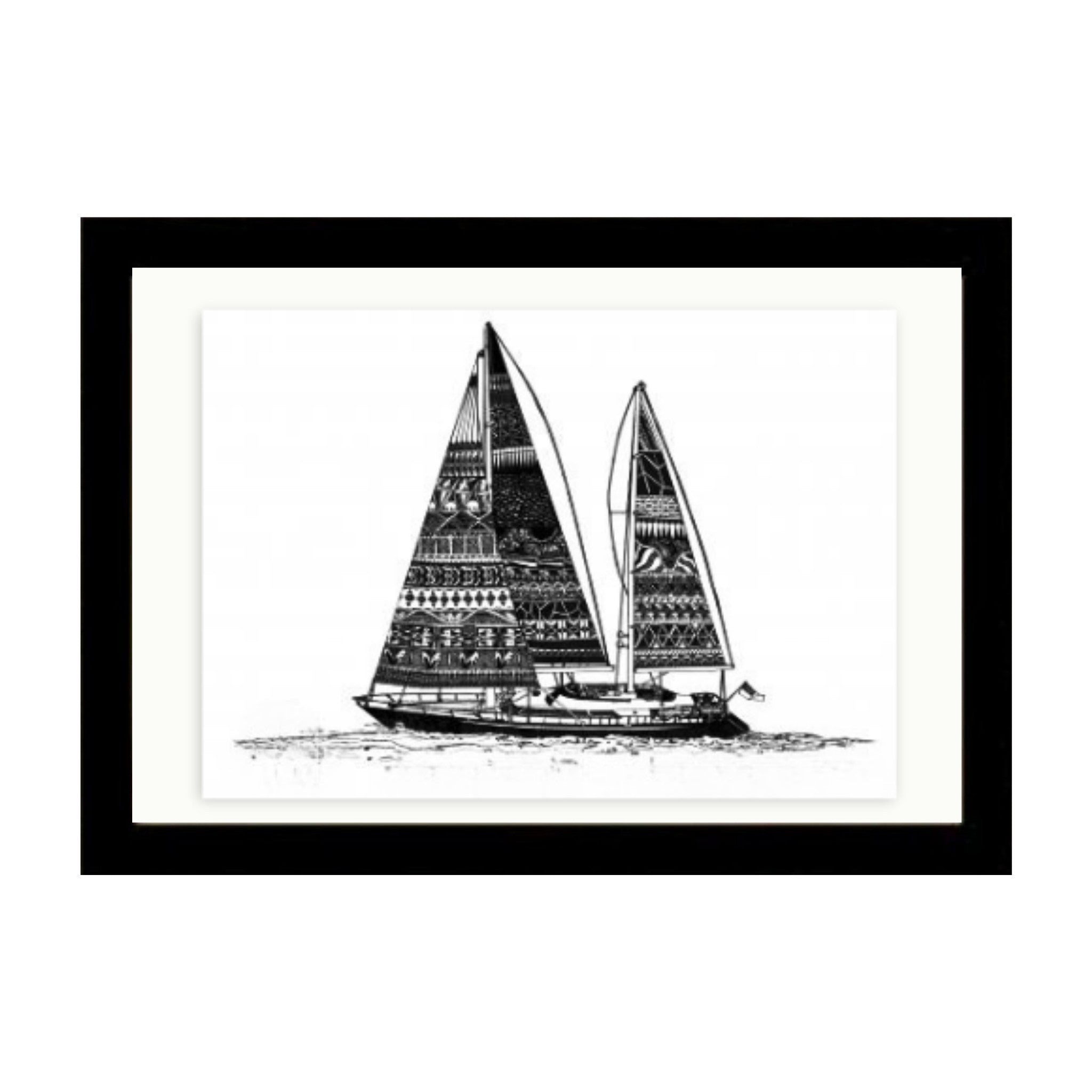 Parcifal III – Framed Ink Drawing on Paper by Nathan Kaye | Fine Line ...